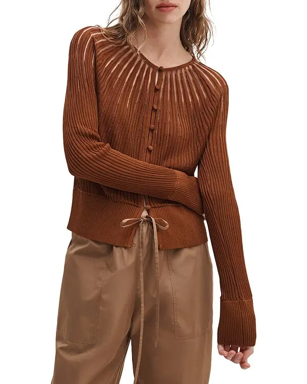 Rag & Bone Aubrey Cardigan - Rust