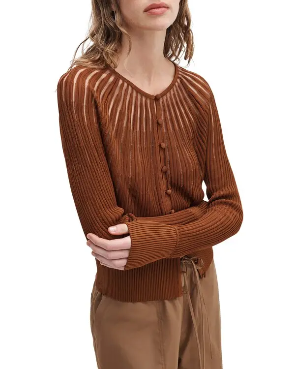 Rag & Bone Aubrey Cardigan - Rust