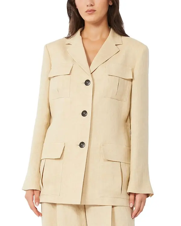 Max Mara Mstadesso Single Breasted Jacket - Colonial