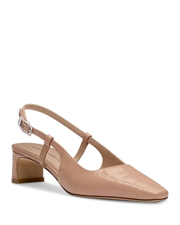 STUART WEITZMAN Baby Babette Slingback Pumps - Blushful