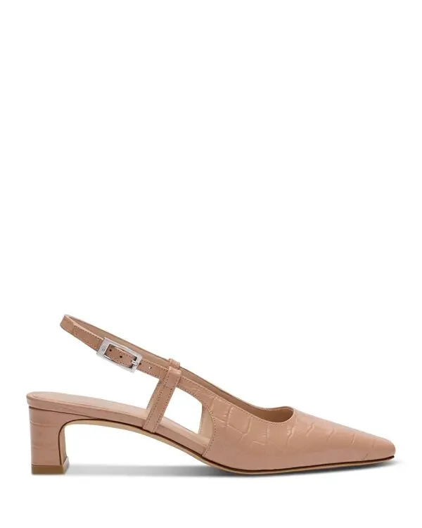 STUART WEITZMAN Baby Babette Slingback Pumps - Blushful