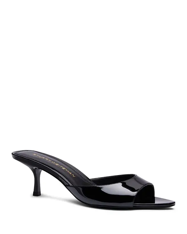 STUART WEITZMAN Lexington 50 Mules - Black