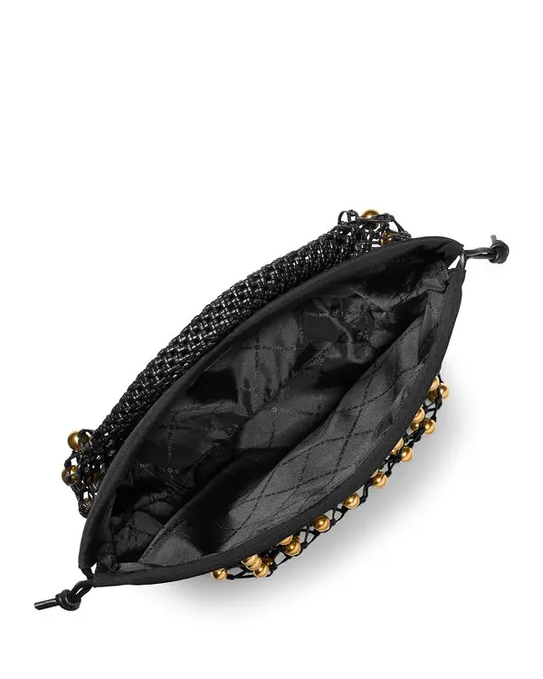Michael Kors Gwen Small Woven Hobo Bag - Black