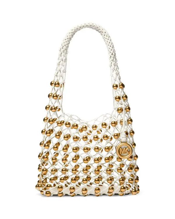 Michael Kors Gwen Small Woven Hobo Bag