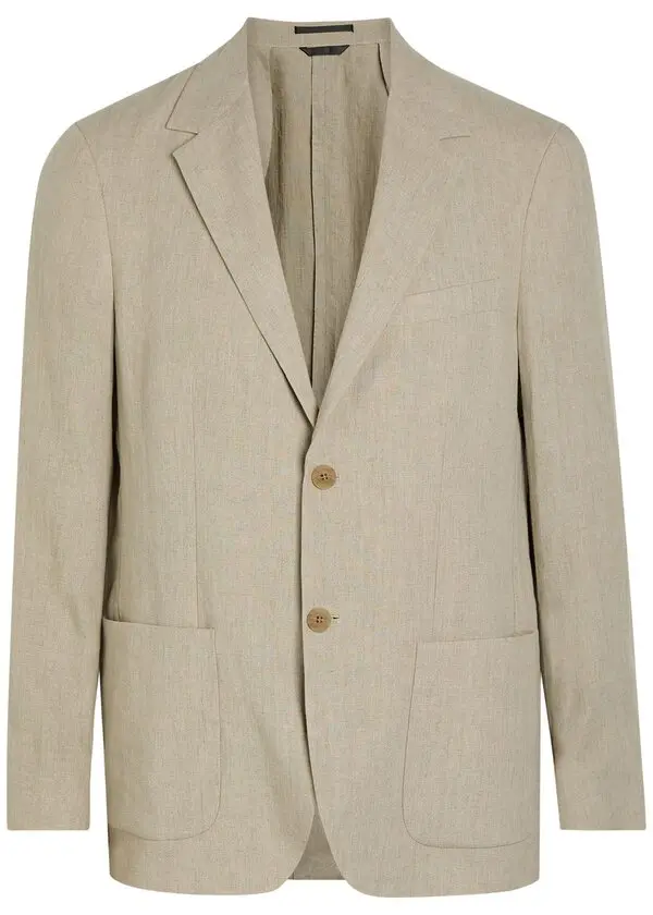 Sunspel Linen Blazer - Sand