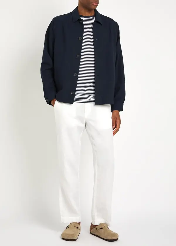 Sunspel Textured Stretch-wool Jacket