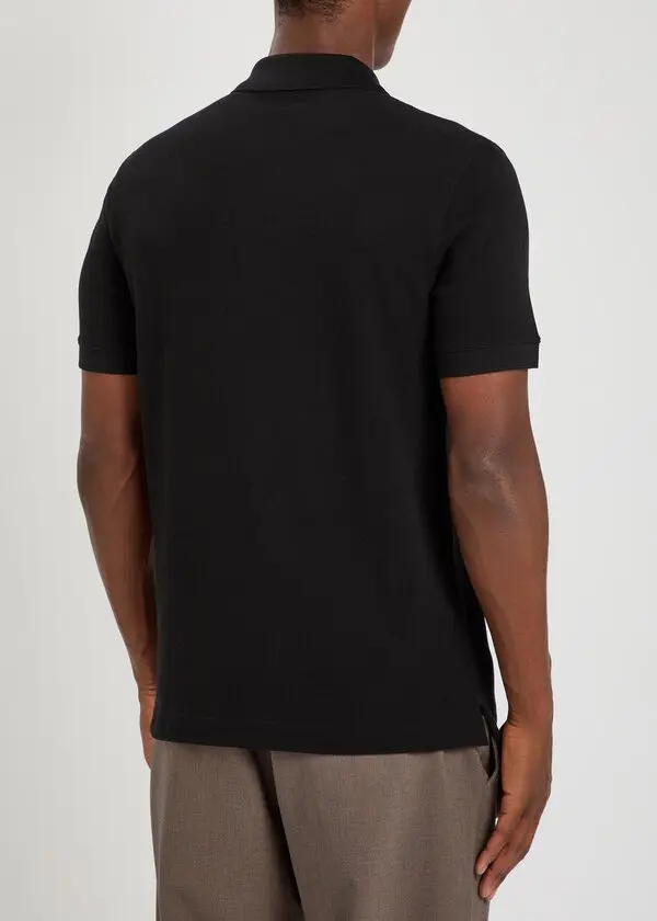 BOSS Pallas Logo-embroidered Piqué Cotton Polo Shirt