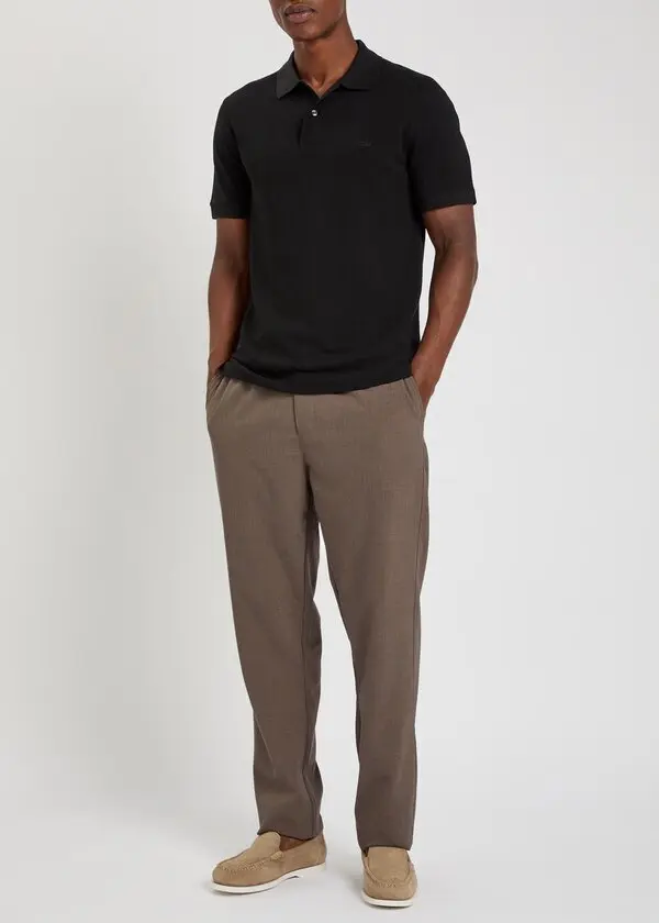 BOSS Pallas Logo-embroidered Piqué Cotton Polo Shirt
