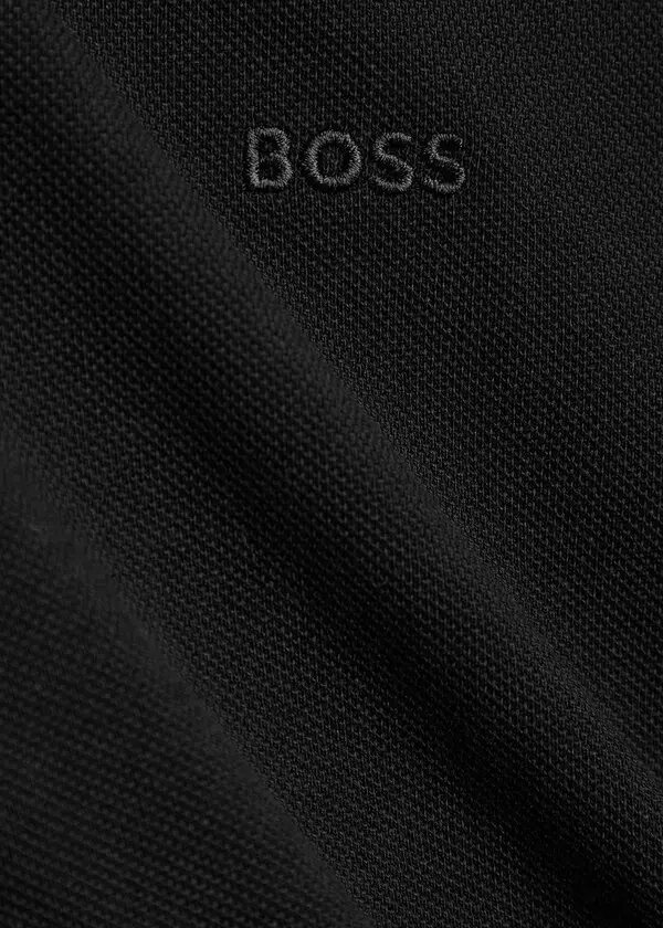 BOSS Pallas Logo-embroidered Piqué Cotton Polo Shirt