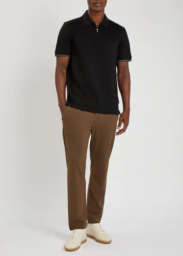BOSS Close-knit Cotton Polo Shirt