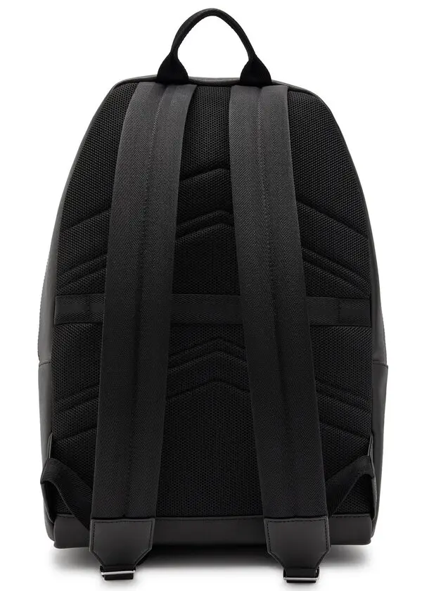 BOSS Saffiano Leather Backpack With Logo Detail