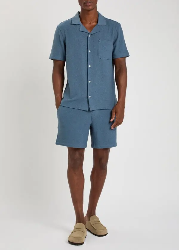 Paige Elijah Terry Shorts - Blue