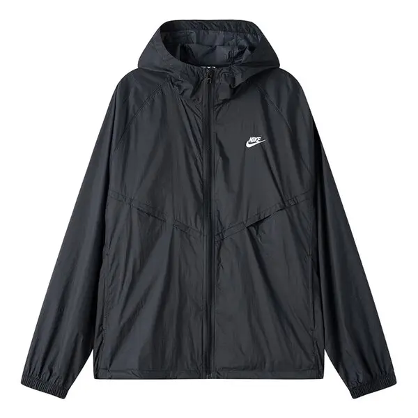 Nike Windrunner Full-zip Uv Jacket - Black