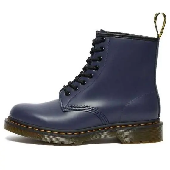 Dr. Martens 1460 Smooth Leather Lace Up Boots - Blue