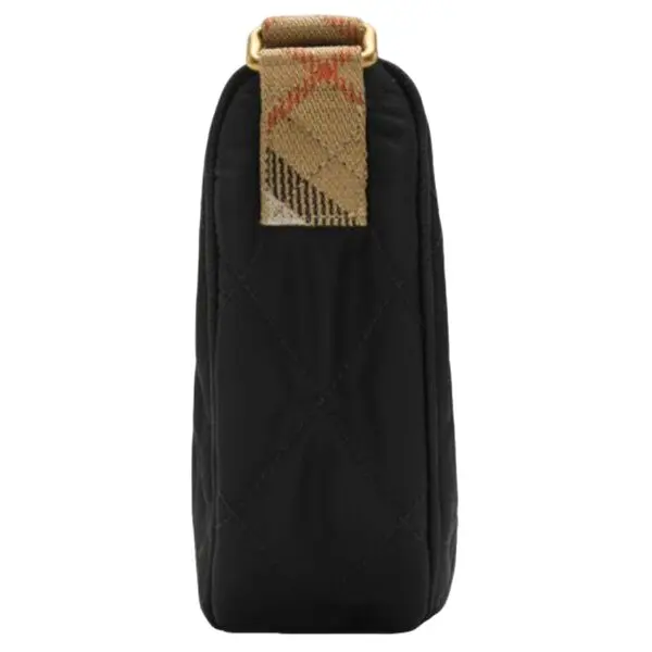 Burberry Horseshoe Quilted Crossbody Bag - Black