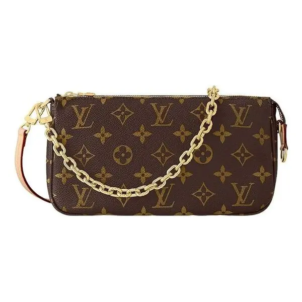 LOUIS VUITTON Pochette Accessoires Monogram Canvas Shoulder Bag - Brown