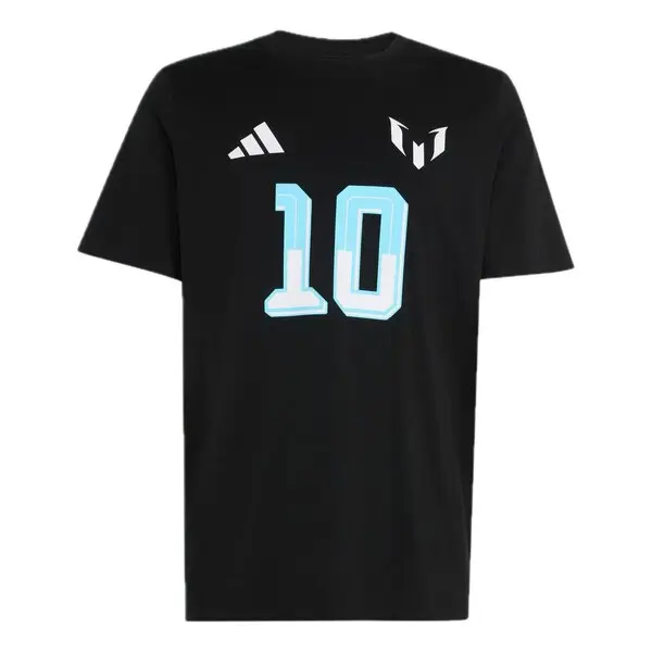 Adidas Messi Name And Number Graphic T-shirt - Black