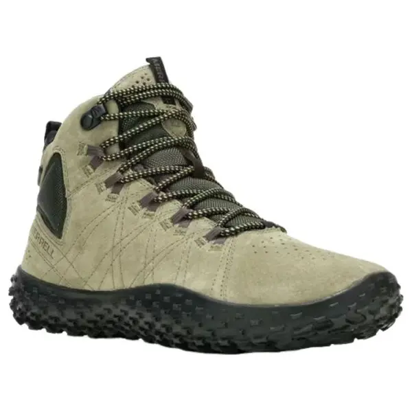 Merrell Wrapt Mid Waterproof Boots - Olive/black