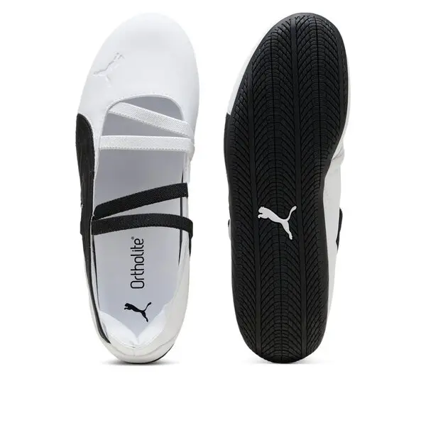PUMA Speedcat Ballet Leather Flats - White/black