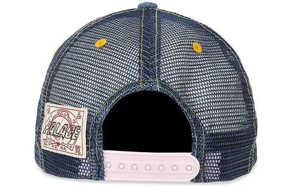 PALACE X Evisu Printed Denim Trucker Cap - Blue
