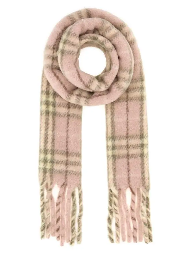 Burberry Embroidered Alpaca Blend Scarf - Multicolor