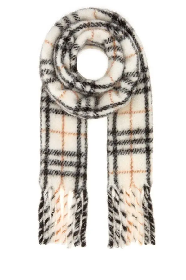 Burberry Embroidered Alpaca Blend Scarf - Multicolor