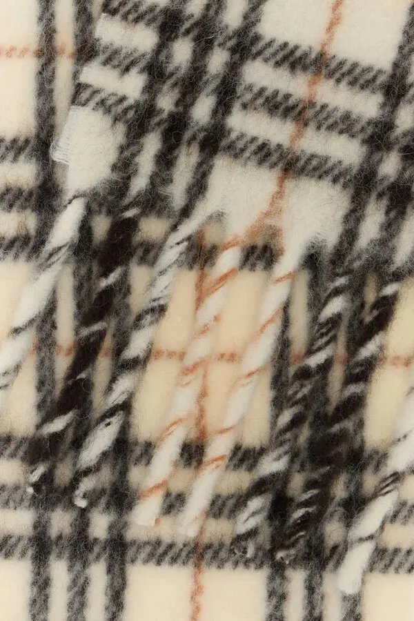 Burberry Embroidered Alpaca Blend Scarf