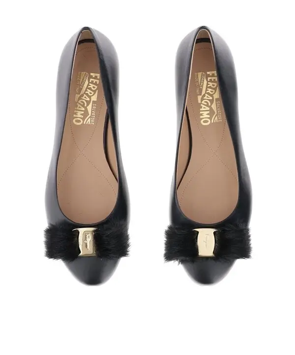 FERRAGAMO Round-toed Ballet Flats