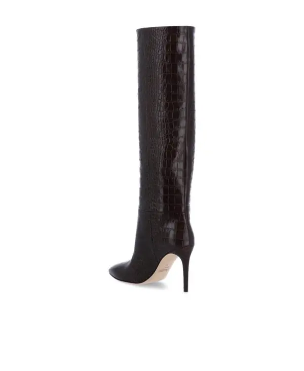 Paris Texas Embossed Knee-high Stiletto Boots