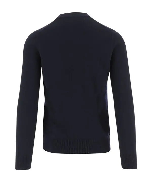 Play Comme Des Garcon Knitted Cardigan With Heart Logo