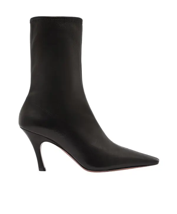 Amina Muaddi Elastic Ankle Boots