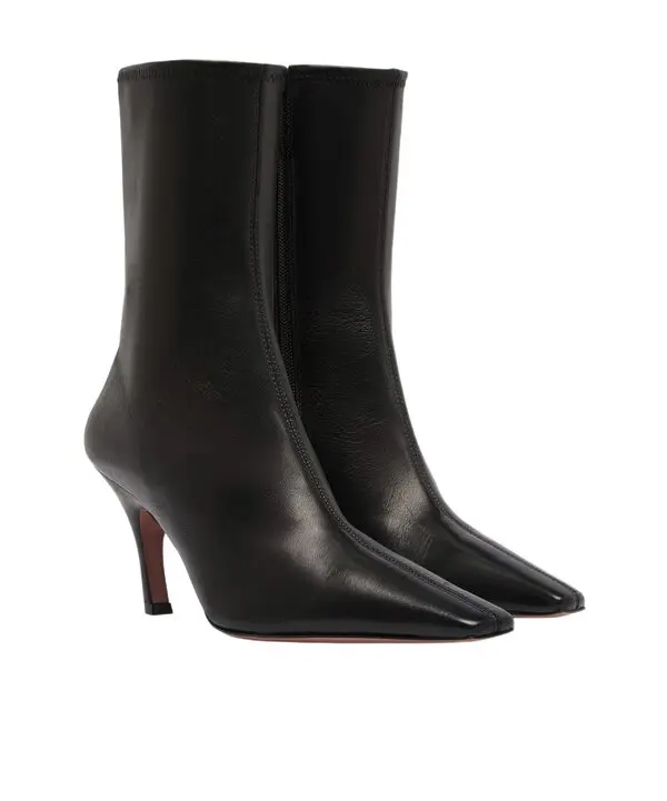 Amina Muaddi Elastic Ankle Boots