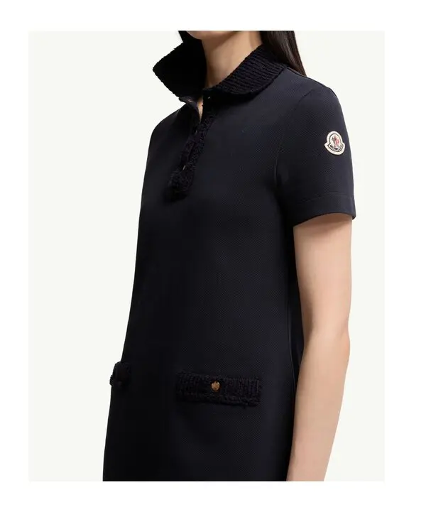 Moncler Cotton Piquet Polo Mini Dress