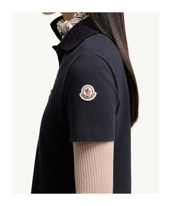 Moncler Cotton Piquet Polo Mini Dress