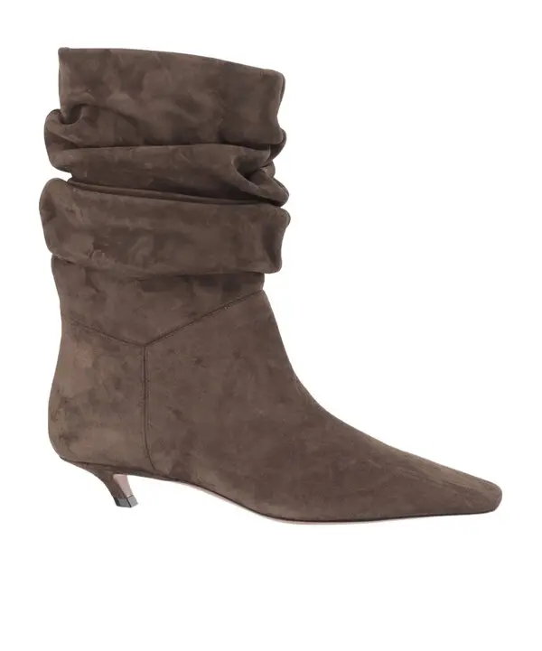 Amina Muaddi Square-toe Ankle Boots