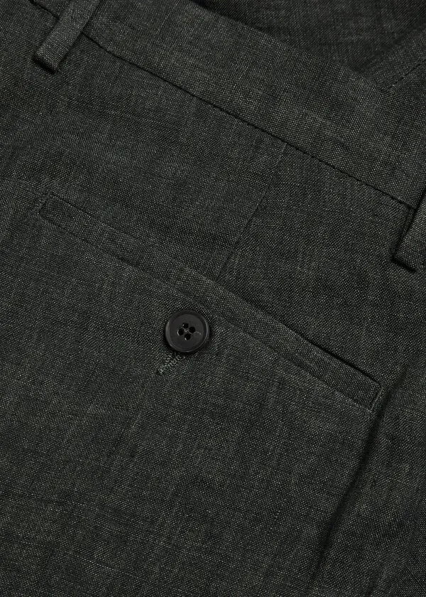 Sunspel Tapered-leg Linen Trousers