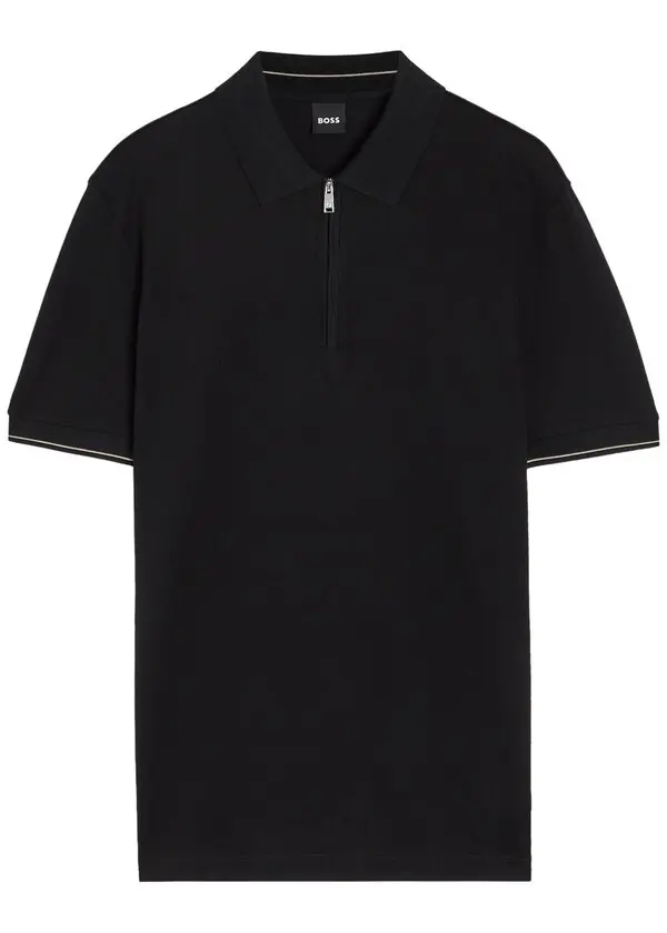 BOSS Close-knit Cotton Polo Shirt