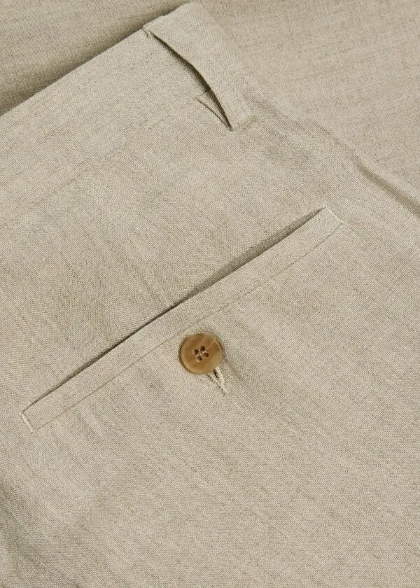Sunspel Tapered-leg Linen Trousers