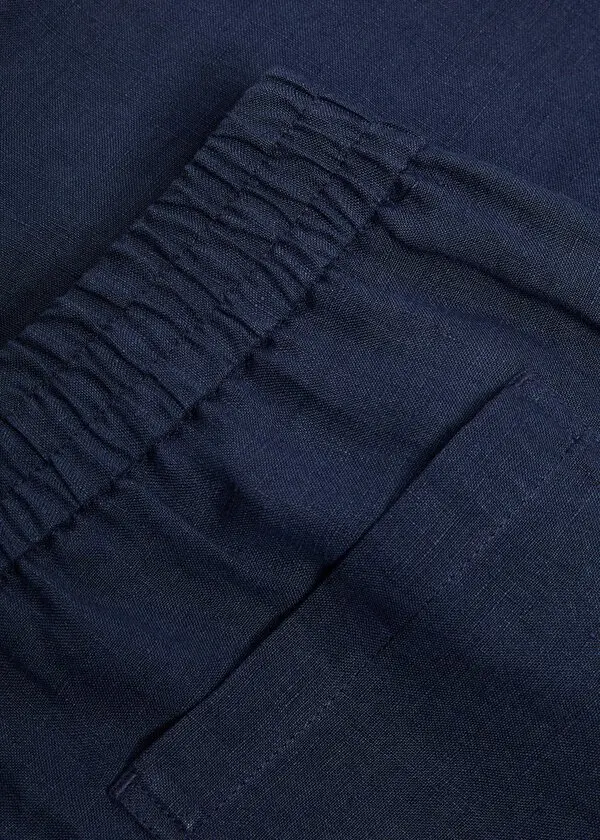 Sunspel Tapered-leg Linen Trousers