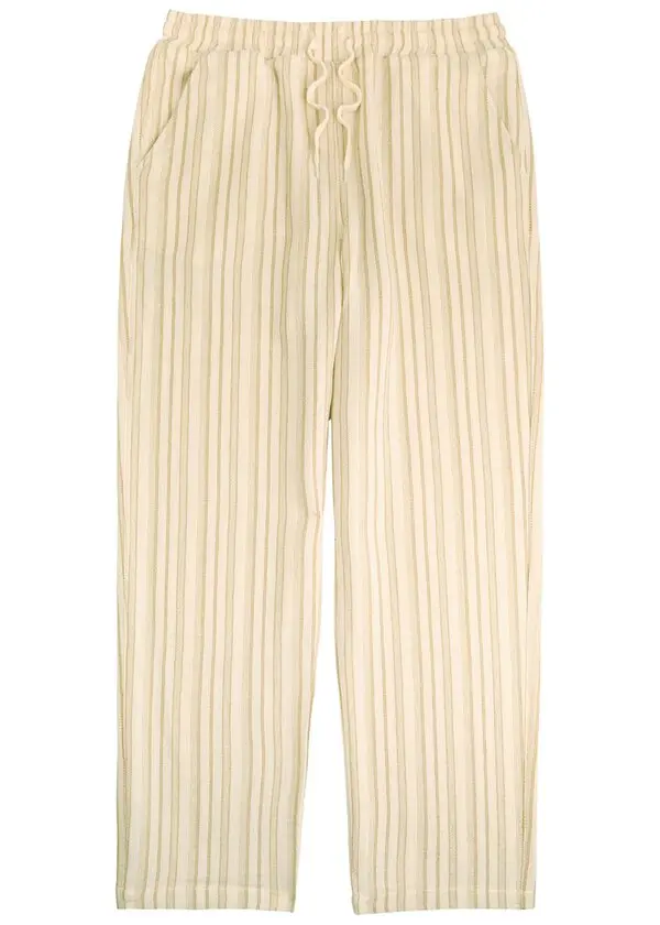 LES DEUX Houston Stripe Cotton-blend Trousers
