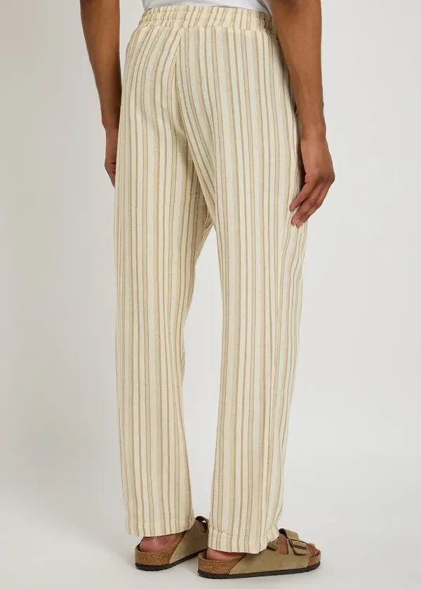 LES DEUX Houston Stripe Cotton-blend Trousers