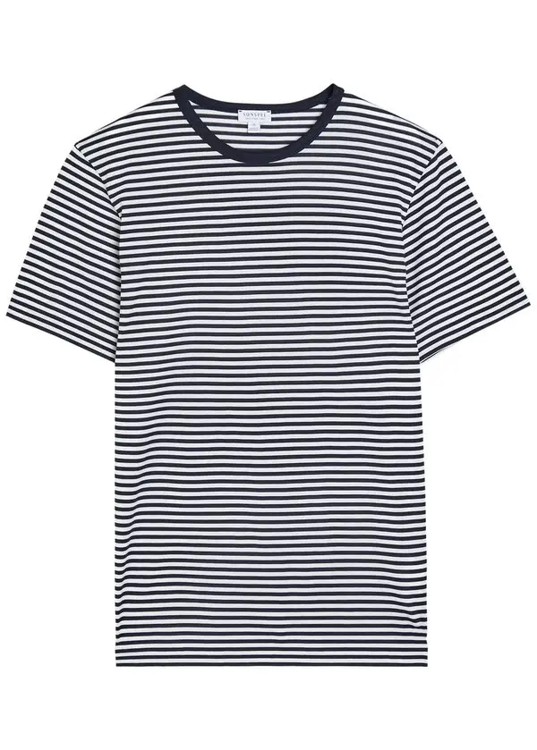 Sunspel Striped Cotton T-shirt