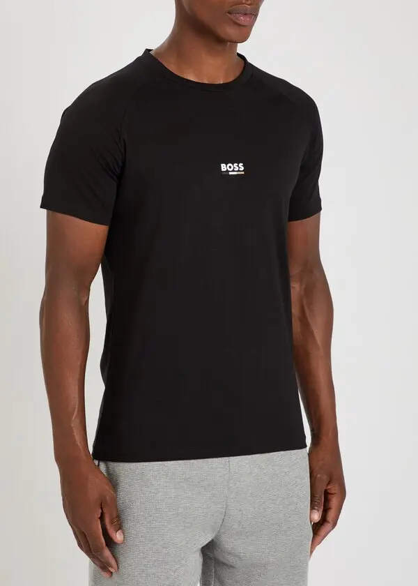 BOSS Logo-print Cotton T-shirt