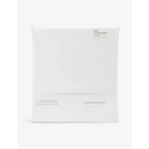 THE WHITE COMPANY Connaught Cotton And Silk-blend Emperor Deep Fitted Sheet - Chalk