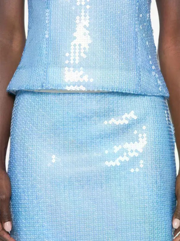 SHUSHU/TONG Sequin Embellished Midi Skirt