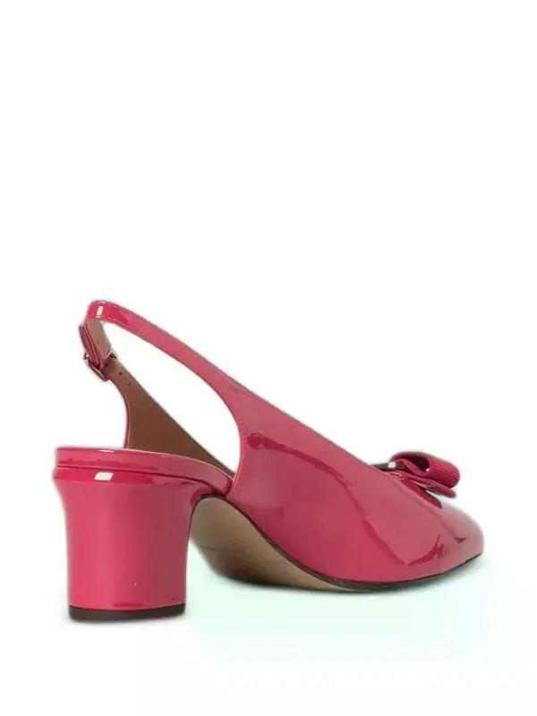FERRAGAMO Vara Patent Leather Slingback Sandals