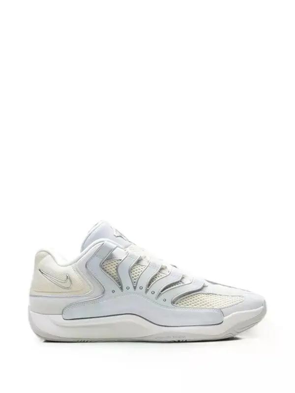 Nike Kd 18 Panelled Lace-up Basketball Sneakers - Grey