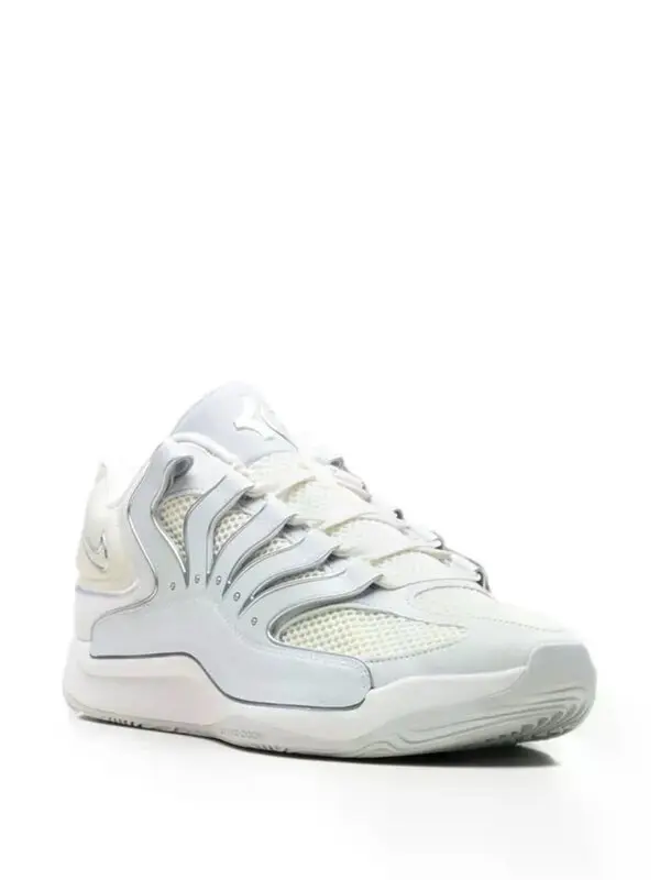 Nike Kd 18 Panelled Lace-up Basketball Sneakers - Grey