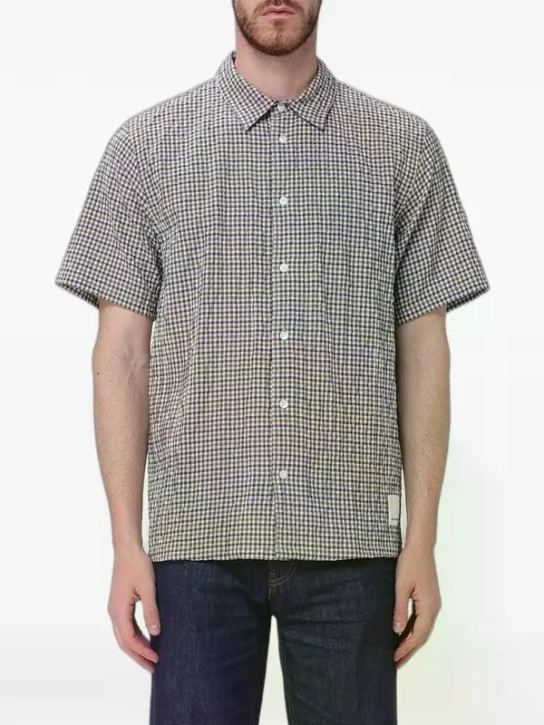 Emporio Armani Eagle Club Short-sleeve Shirt - Neutrals