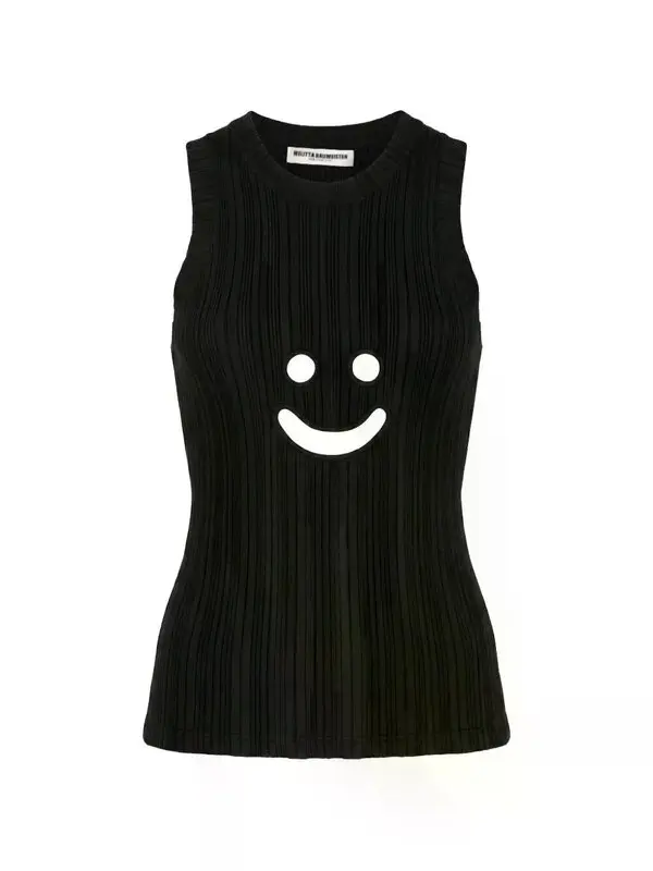 MELITTA BAUMEISTER Ribbed Crew Neck Tank Top